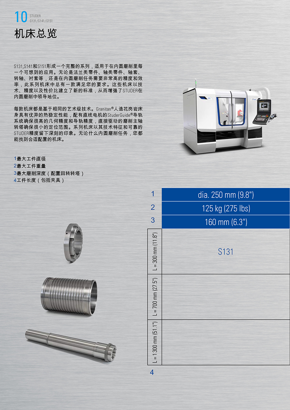 STUDER斯图特 S131/S141/S151内圆磨床 - 中汇装备 装备中国 - 中汇装备 装备中国